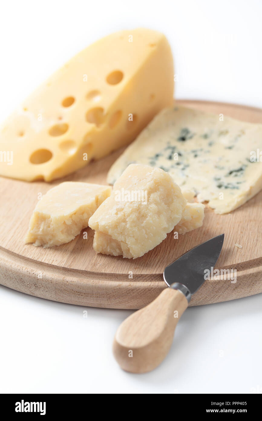 Three cheeses hi-res stock photography and images - Alamy