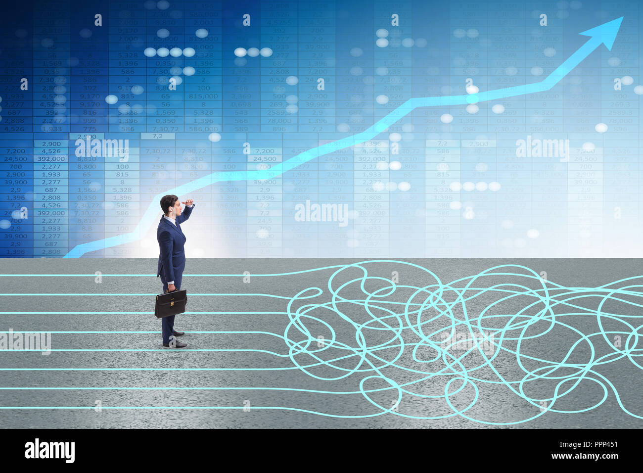 Business concept of uncertainty and confusion Stock Photo - Alamy