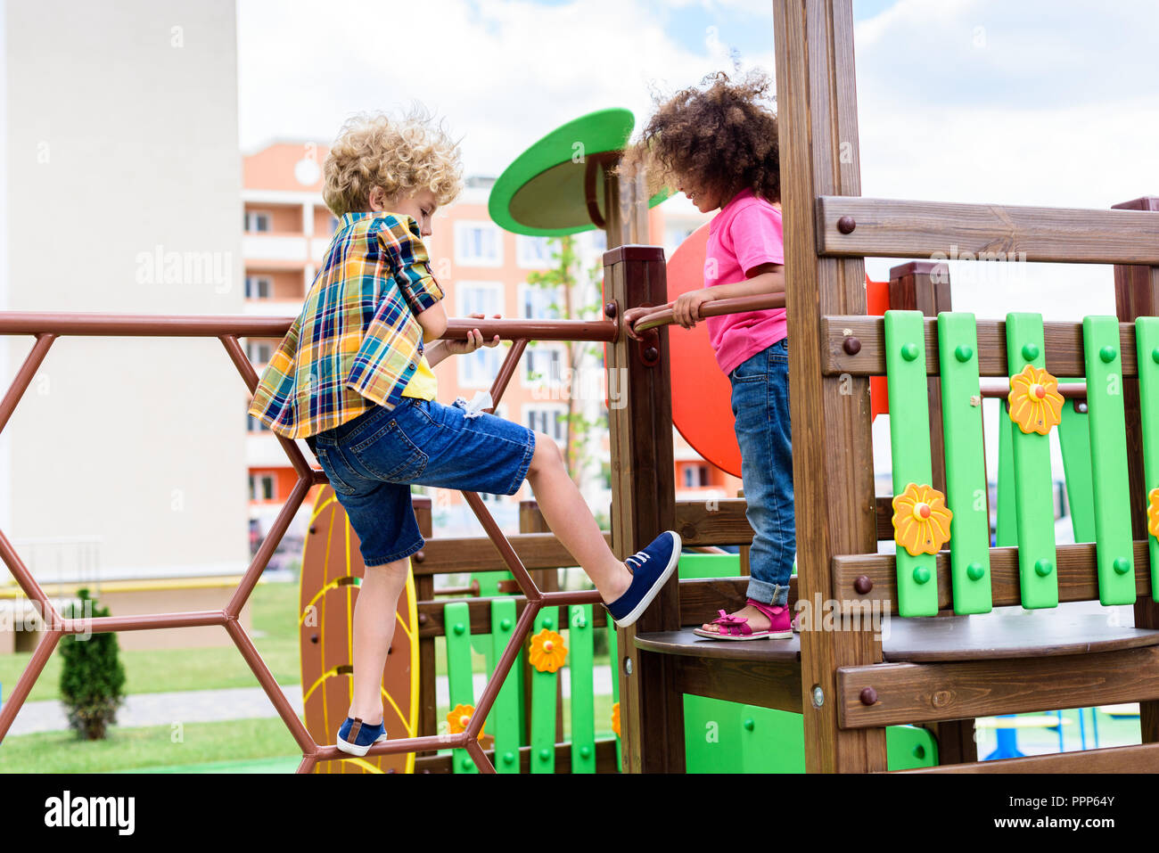 African Girl Climbing Playground High Resolution Stock Photography and ...