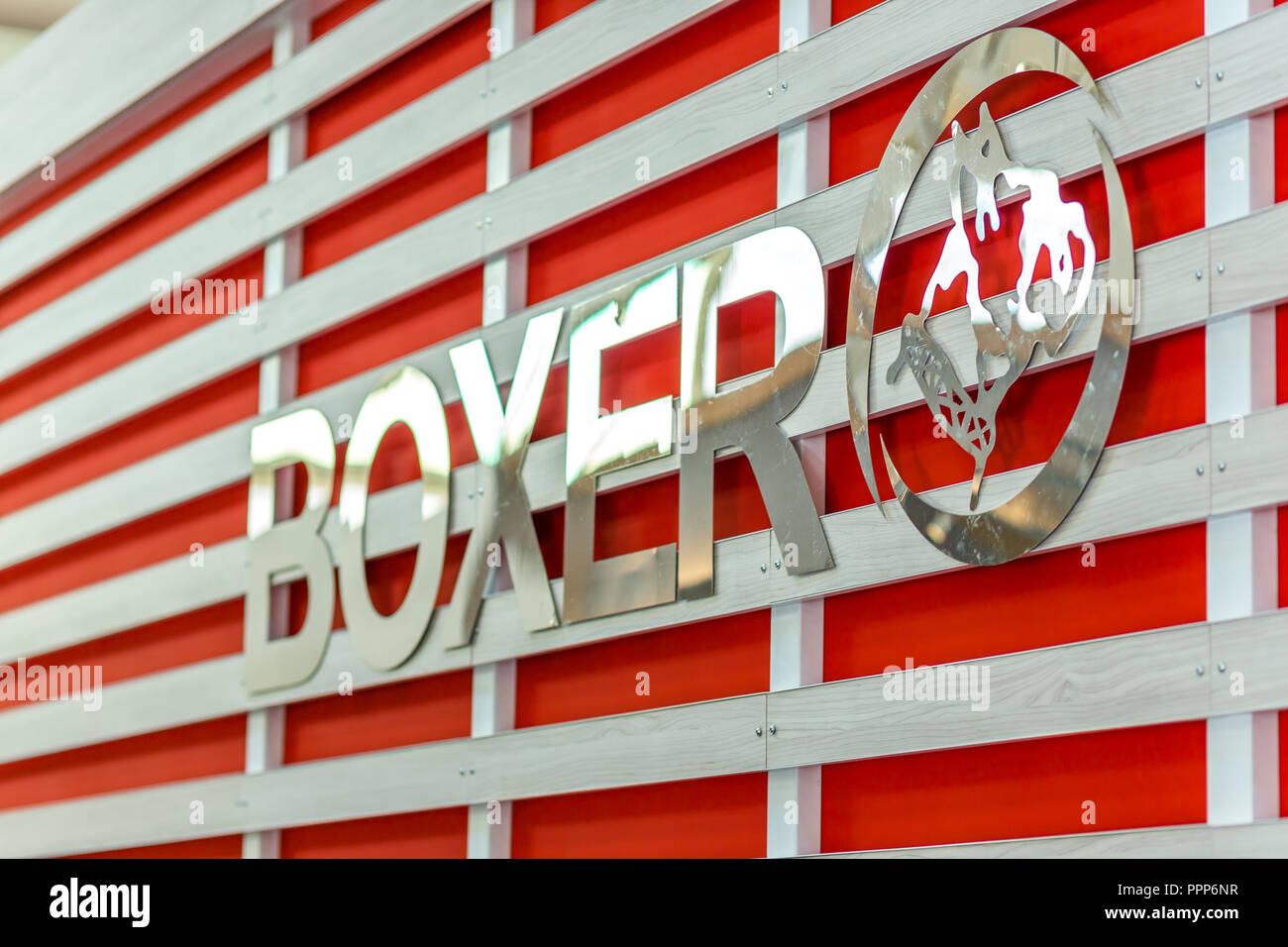 Boxer logo hi-res stock photography and images - Alamy