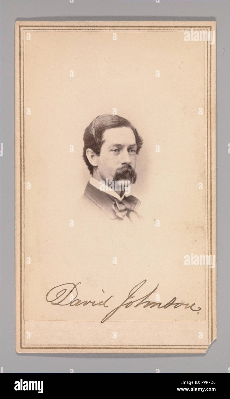 [David Johnson]. Artist: Unknown. Dimensions: Approx. 10.2 x 6.3 cm (4 ...