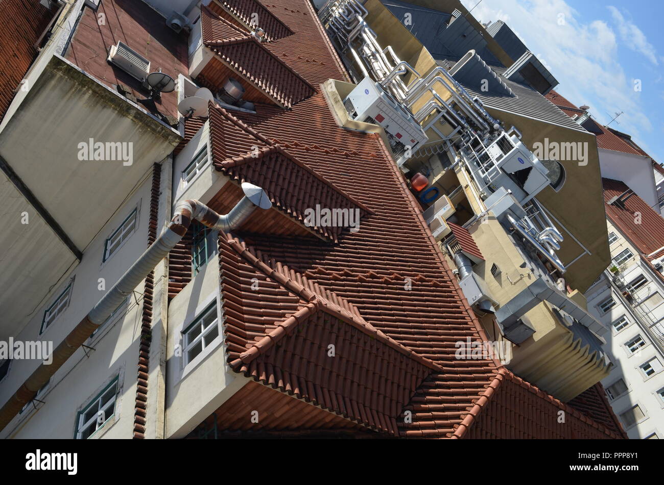 Lisbon street view, Portugal Stock Photo - Alamy