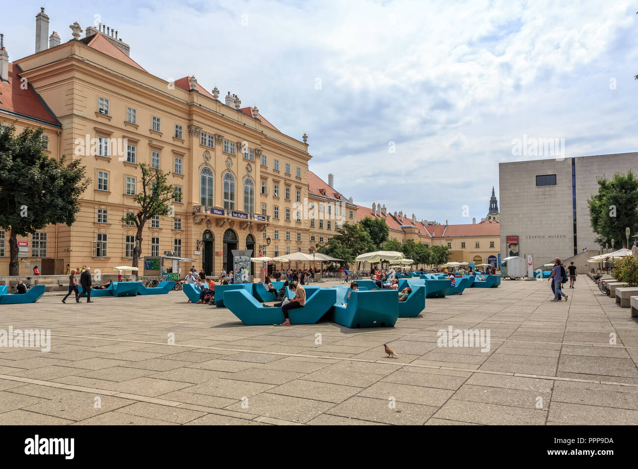 VIENNA, AUSTRIA - JUNE 27, 2015: Mumok (Museum Moderner Kunst) Museum ...