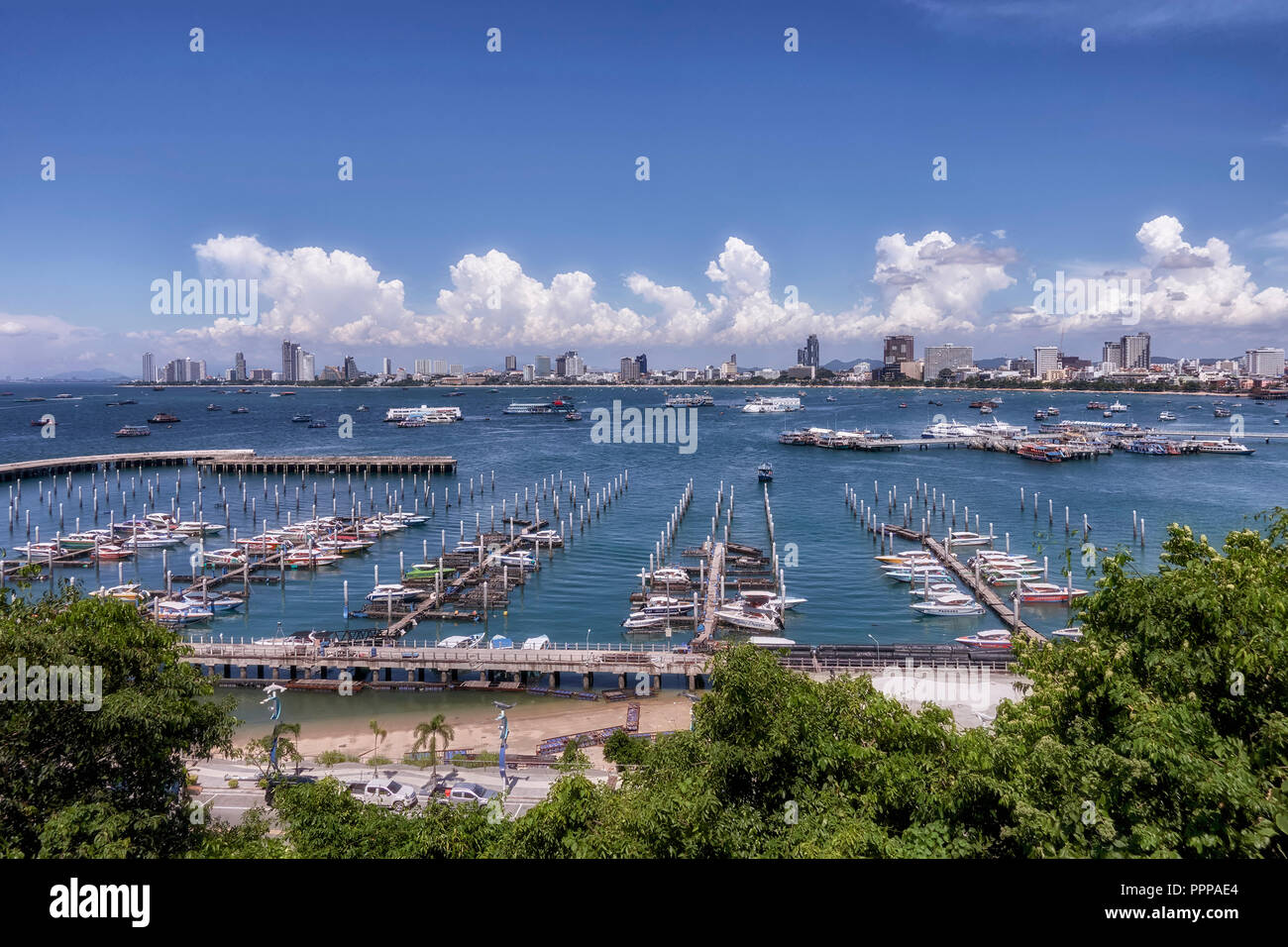 Pattaya harbour hi-res stock photography and images - Alamy