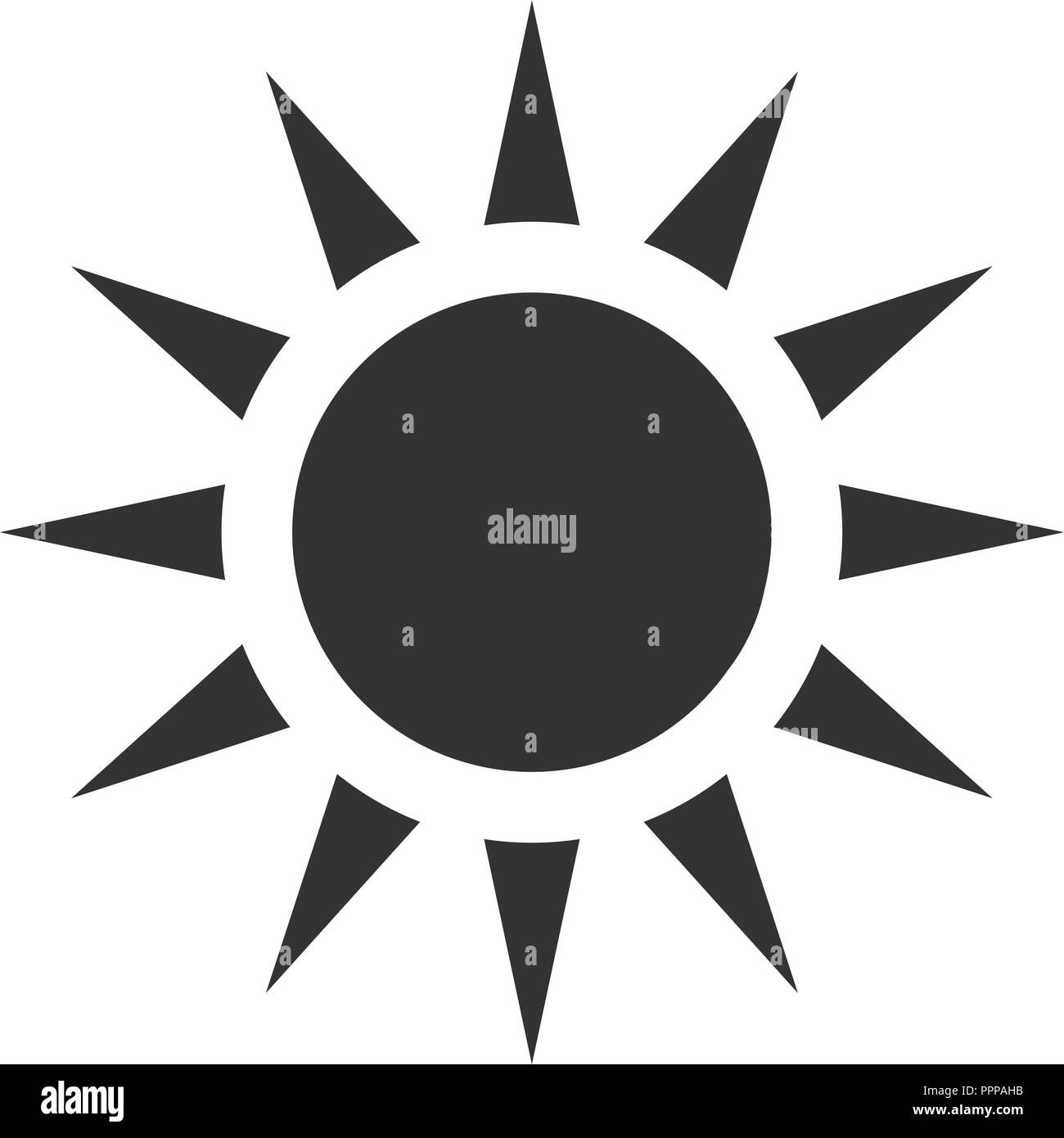 Abstract sun vector icon Stock Vector Image & Art - Alamy