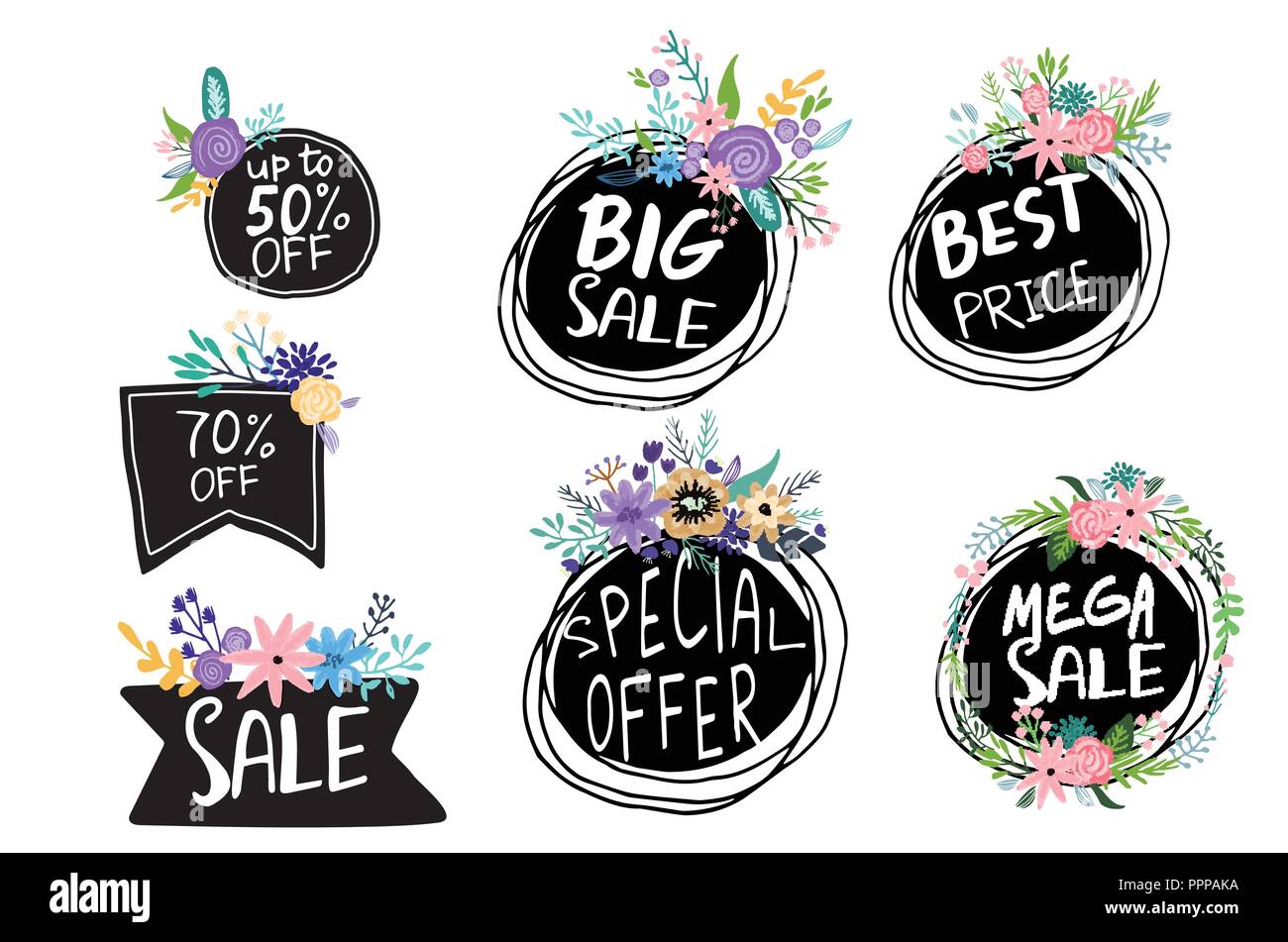 Sale. Hand drawn word tag Stock Vector Image & Art - Alamy