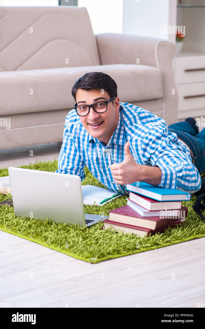 Student doing distance MBA online training Stock Photo - Alamy
