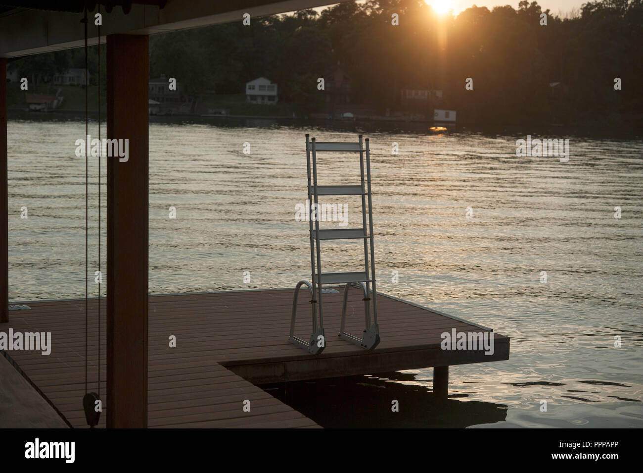 Lake Schaffer, Monticello, Indiana, USA, North America Stock Photo - Alamy