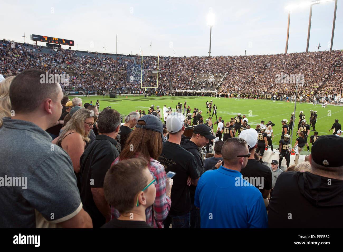 College American Football game, Purdue Boilermakers v Northwestern ...