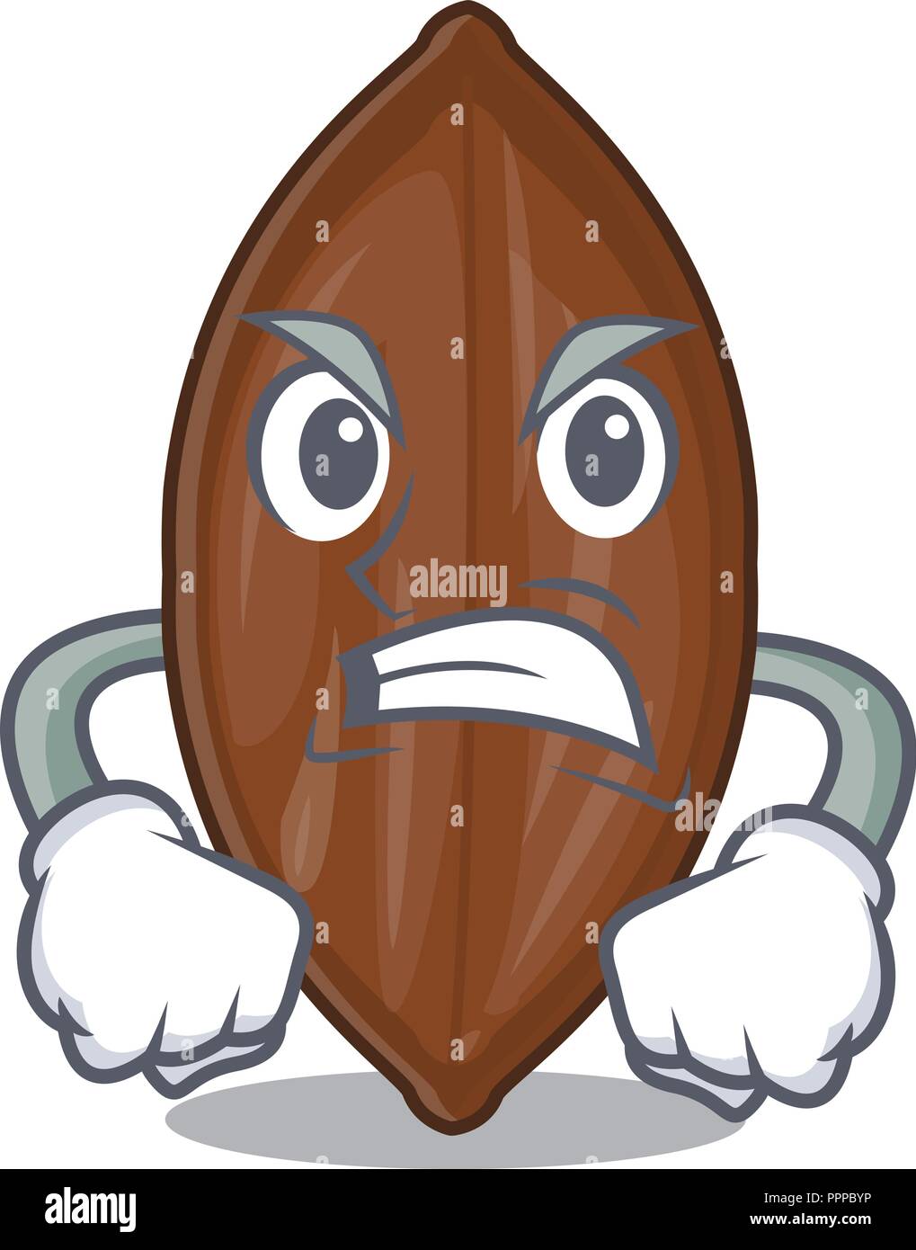 Angry pecan nuts pile on plate cartoon Stock Vector Image & Art - Alamy