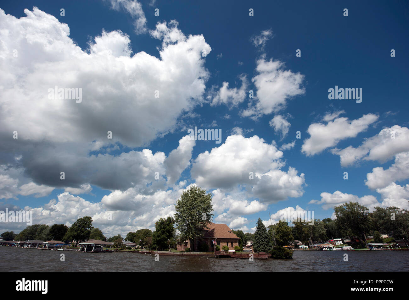 Lake Schaffer, Monticello, Indiana, USA, North America Stock Photo - Alamy
