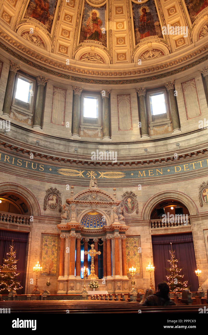 Interior of Frederick's Church, popularly known as The Marble Church ...