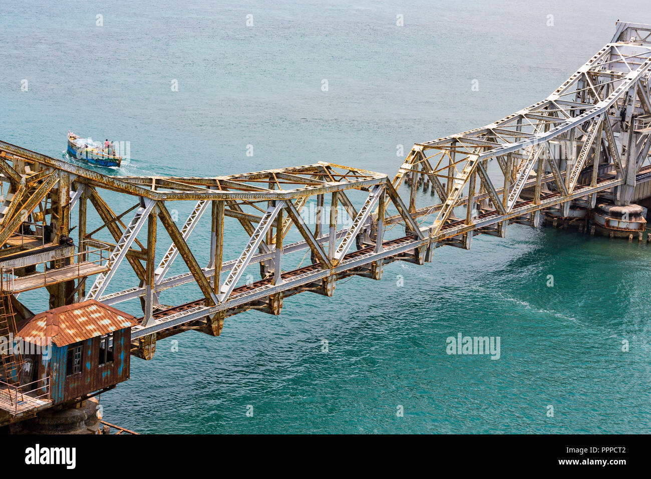 Pamban Bridge is a railway bridge which connects the town of Rameswaram ...