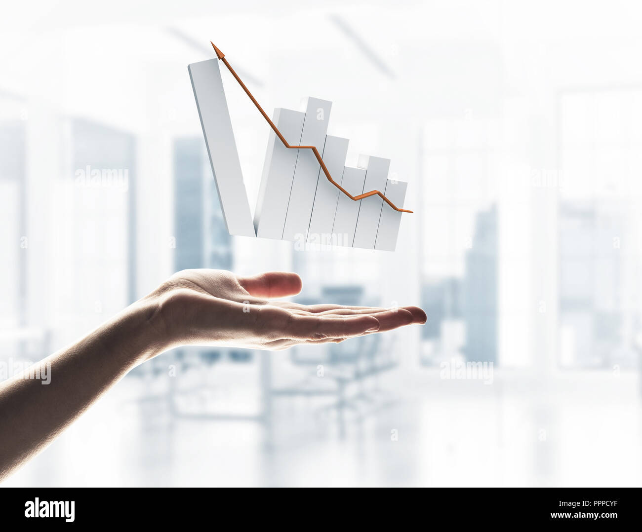 Abstract business increasing chart hi-res stock photography and images ...