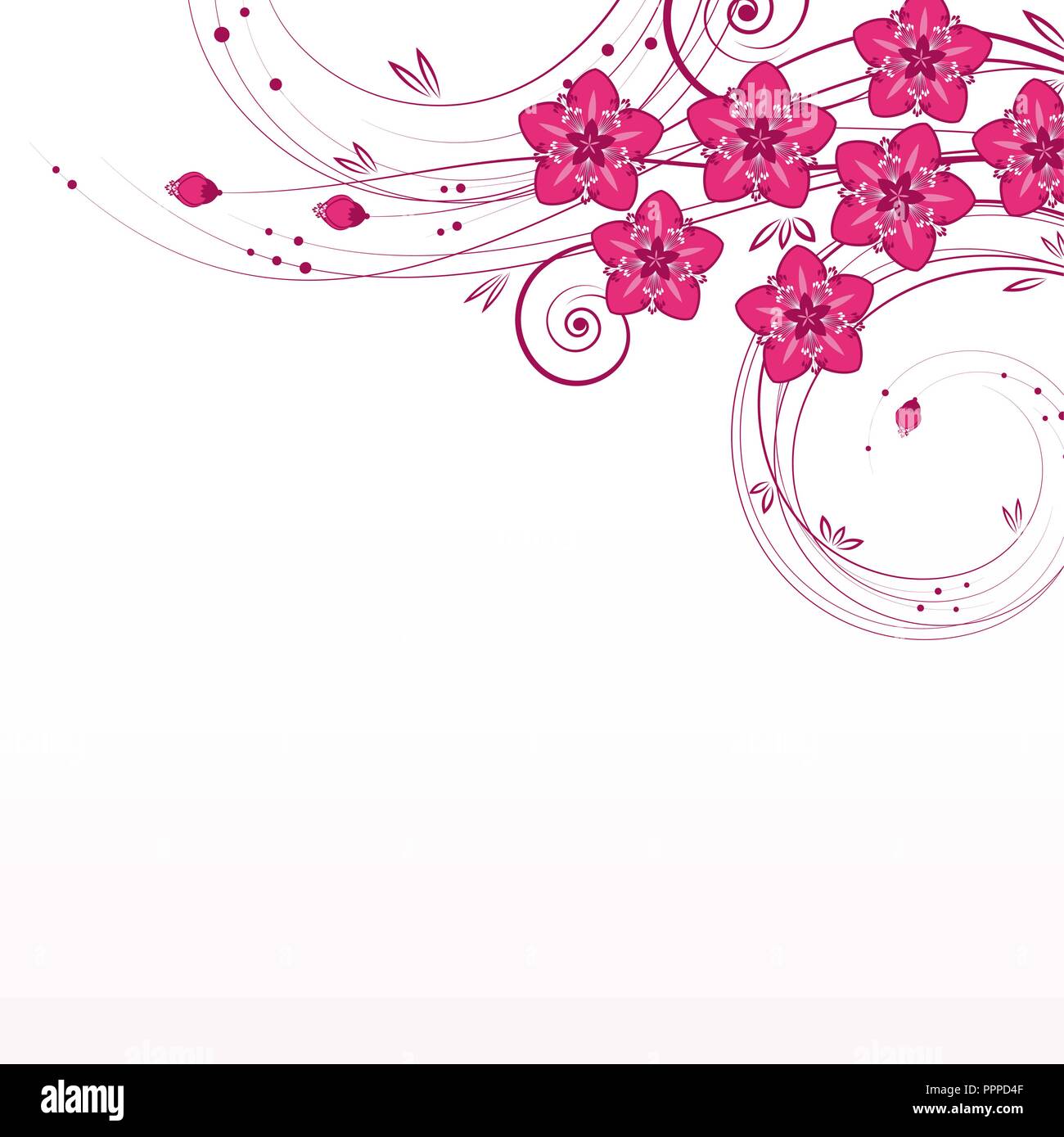 Graceful floral background, vector Stock Vector Image & Art - Alamy