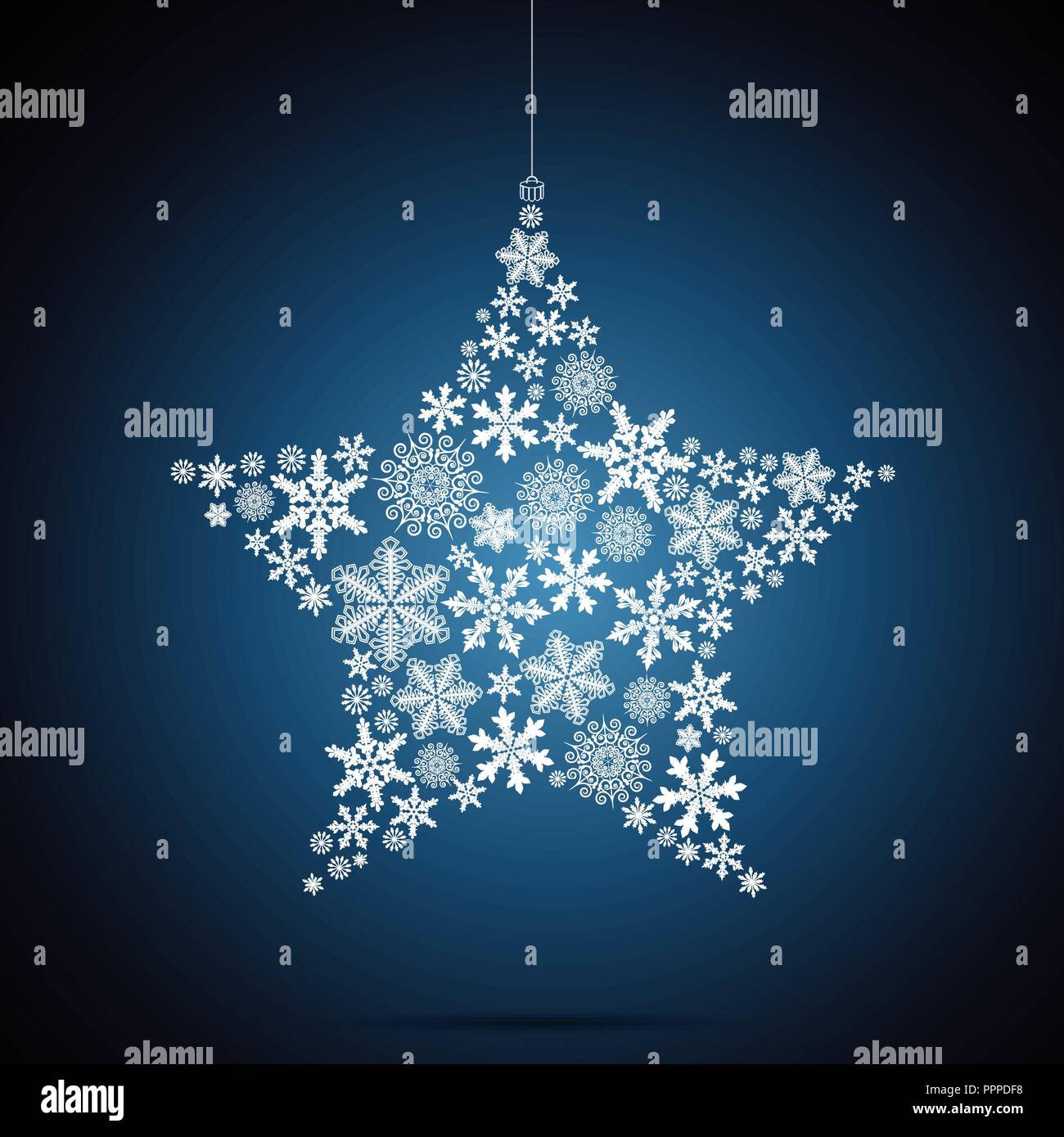 Star snowflake Stock Vector Images - Alamy