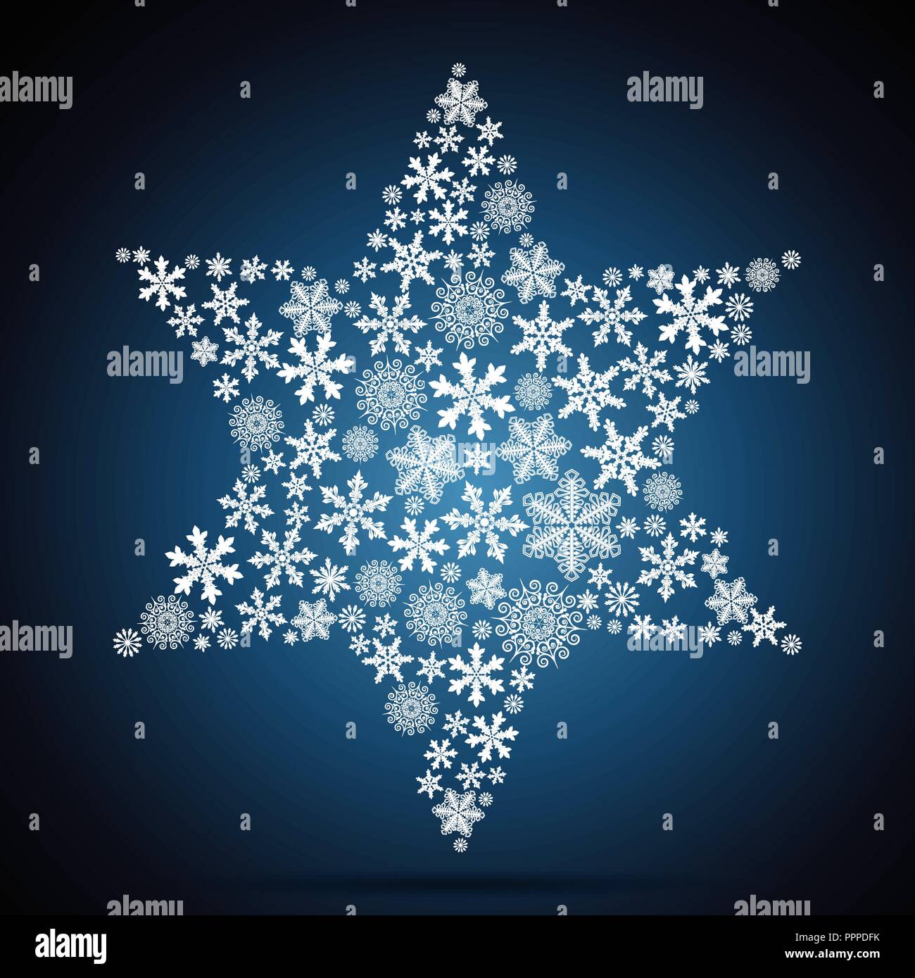 Christmas star, snowflake design background Stock Vector Image & Art ...