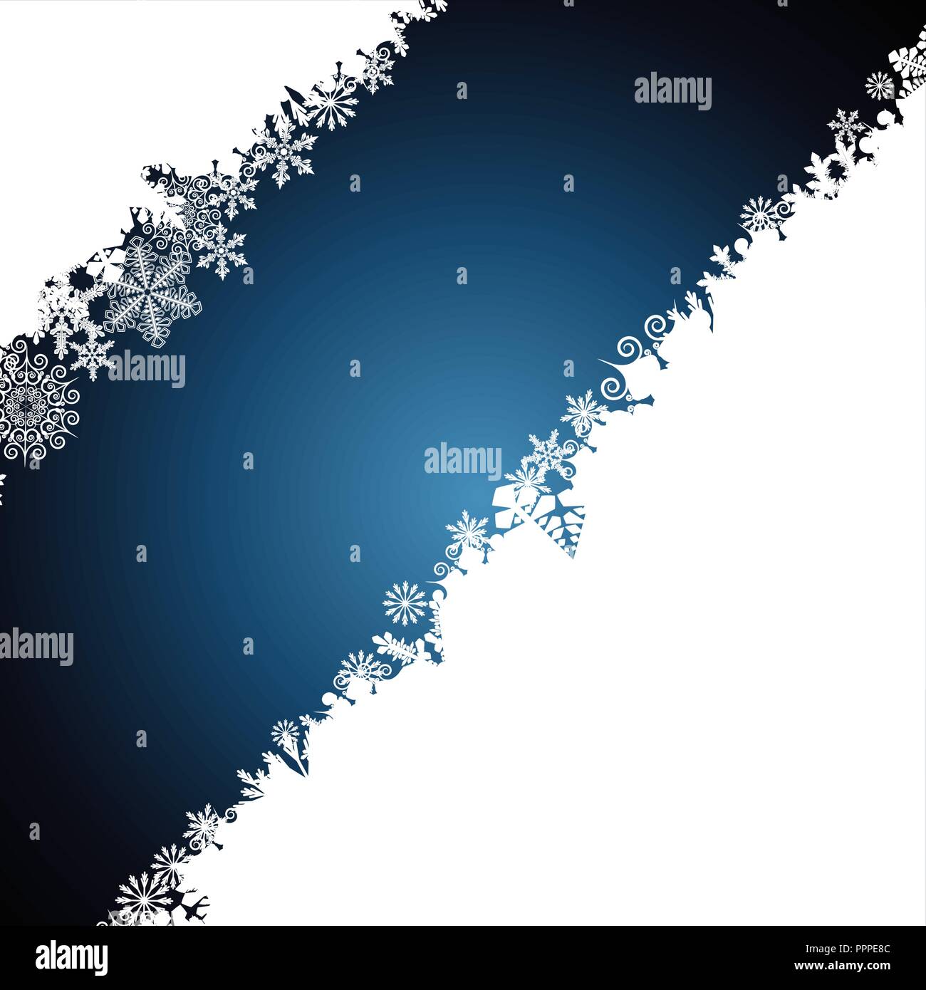 Christmas border, snowflake design background Stock Vector Image & Art ...