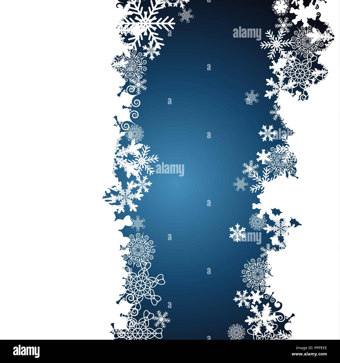 Christmas border, snowflake design background Stock Vector Image & Art ...
