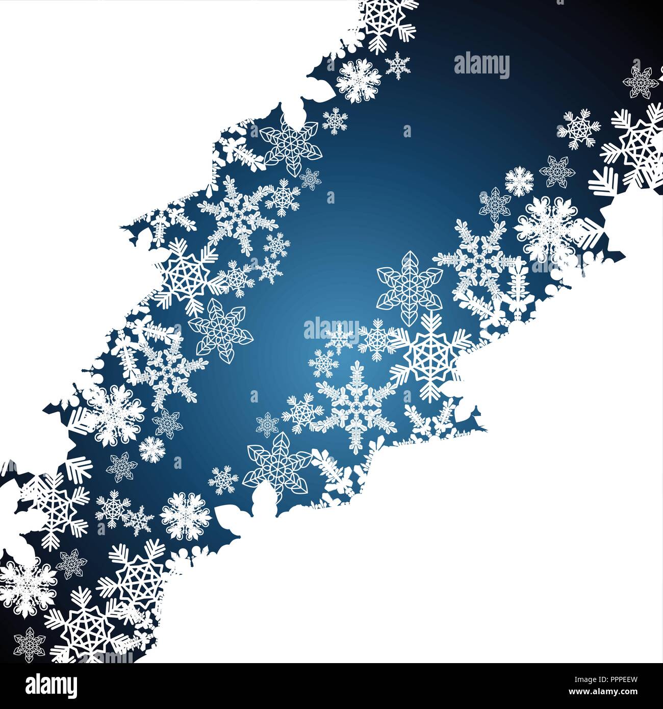 Christmas border, snowflake design background Stock Vector Image & Art ...