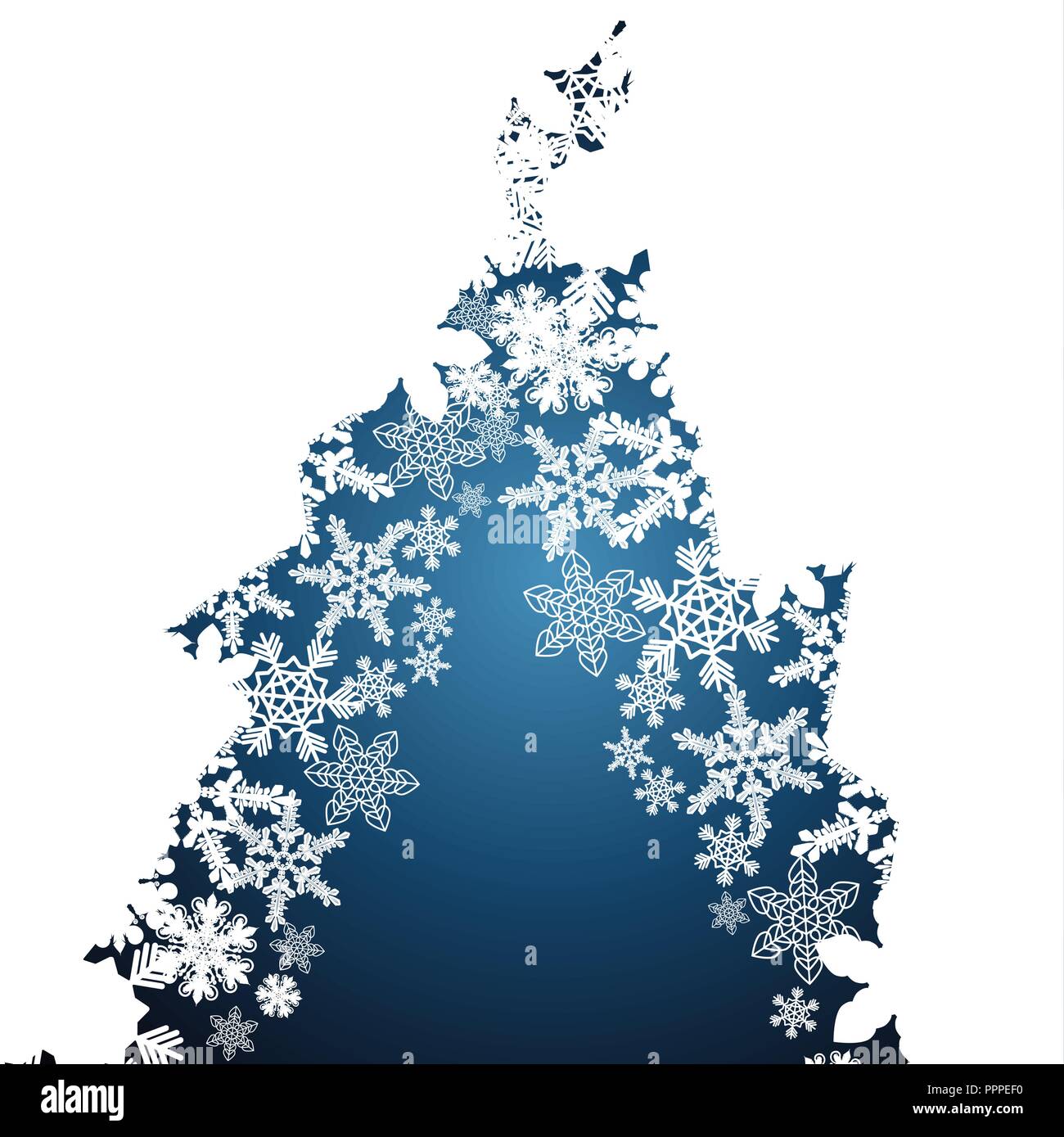 Christmas border, snowflake design background Stock Vector Image & Art ...