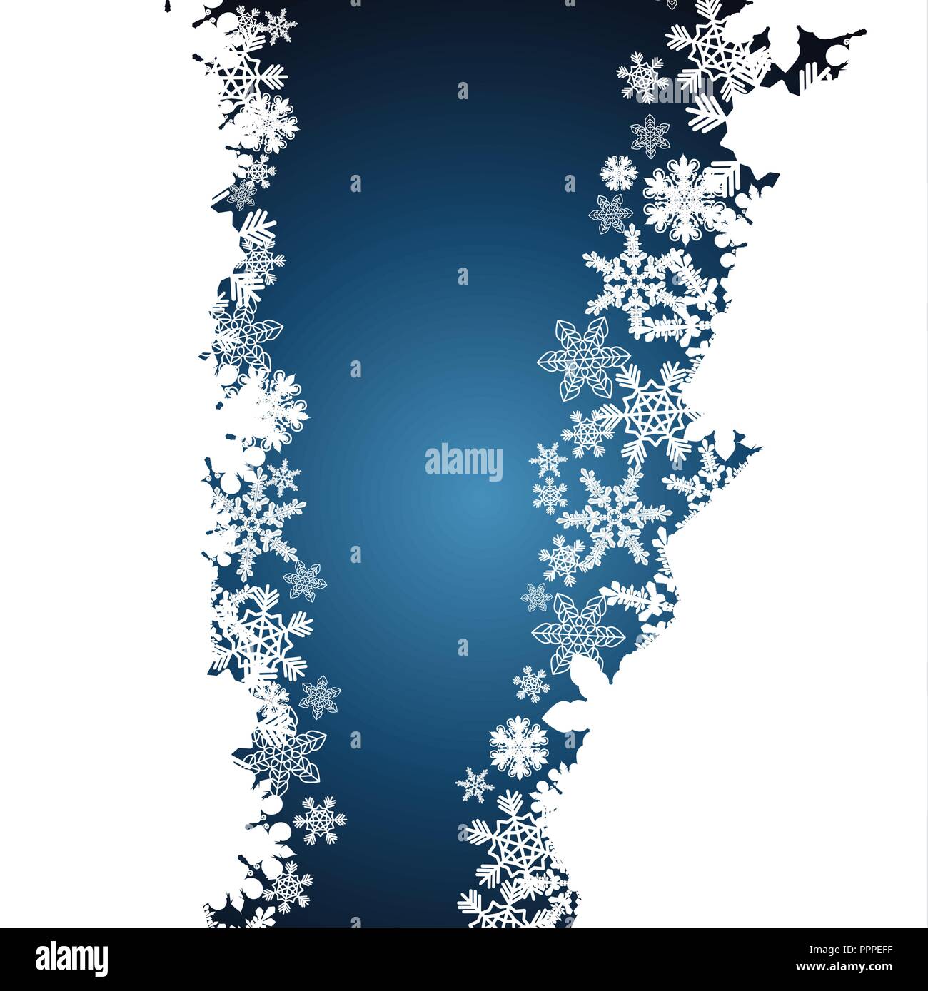 Christmas border, snowflake design background Stock Vector Image & Art ...