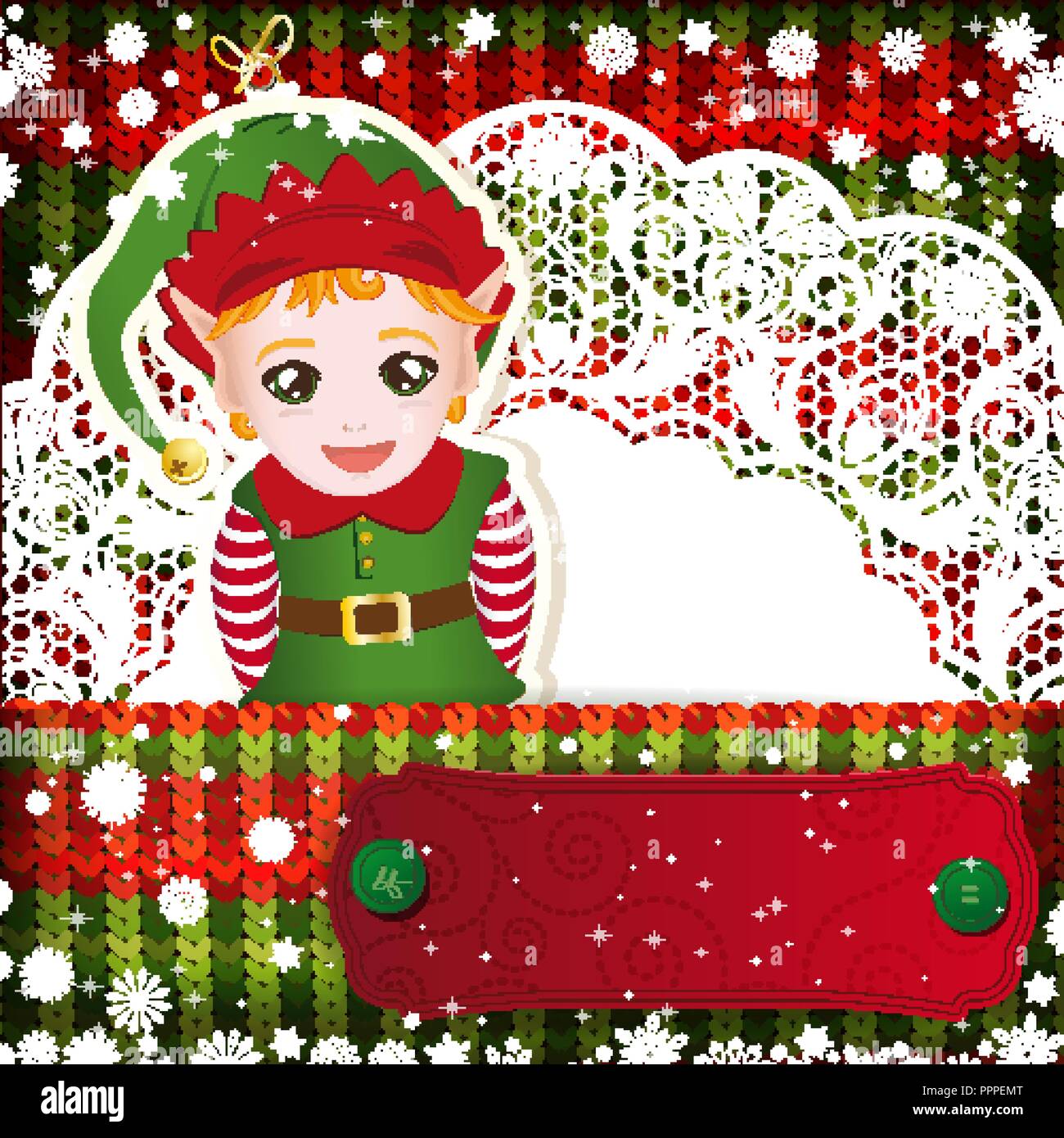 Handmade christmas present Stock Vector Images - Alamy