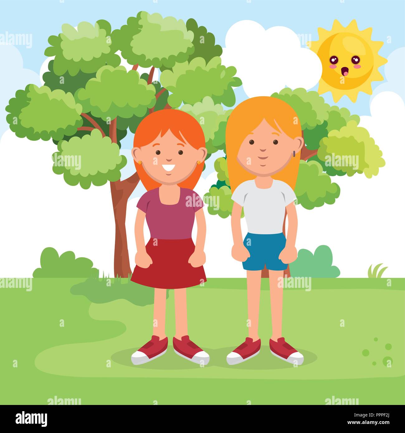 Tree sisters Stock Vector Images - Alamy