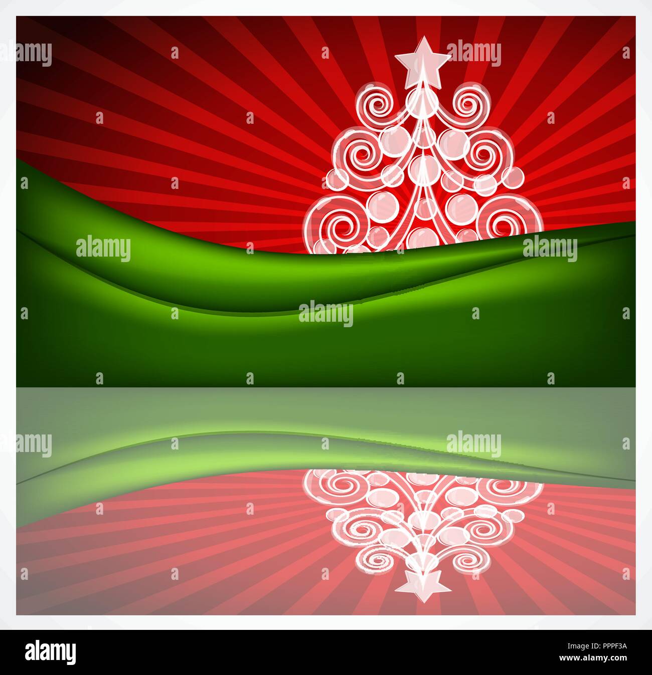 Beautiful Christmas gift card, vector illustration Stock Vector Image ...