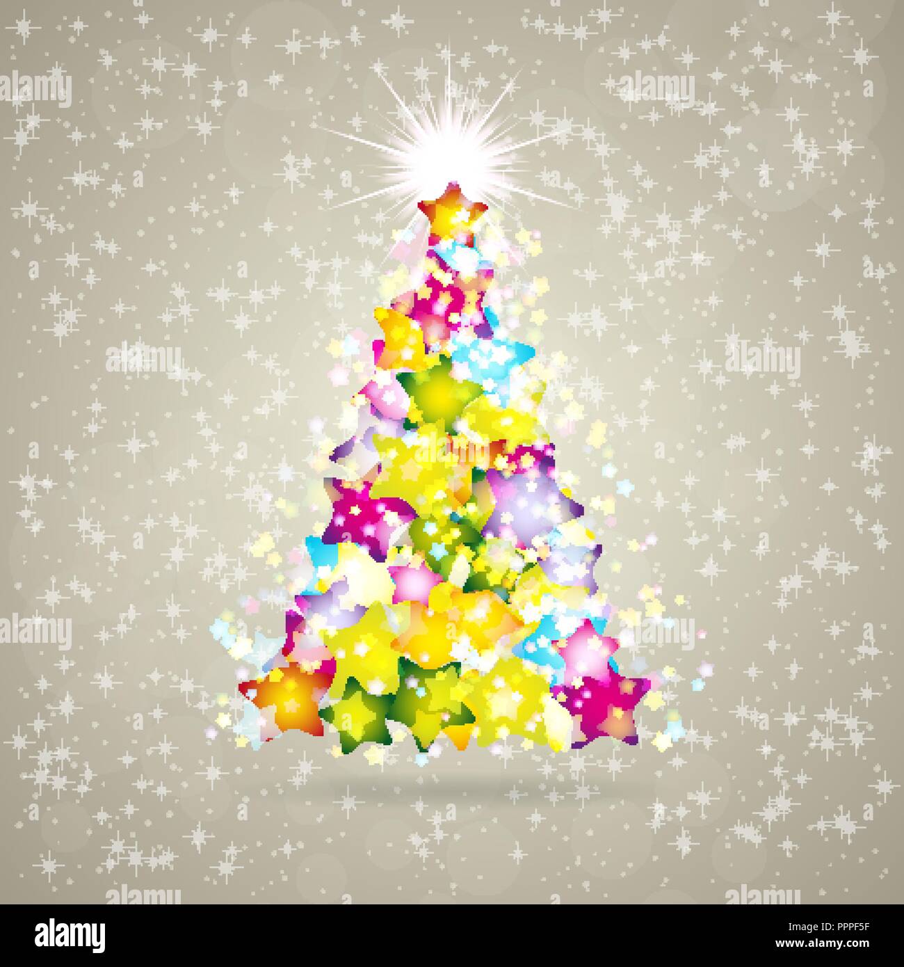 Christmas background with stars and place for text. Vector Illustration ...