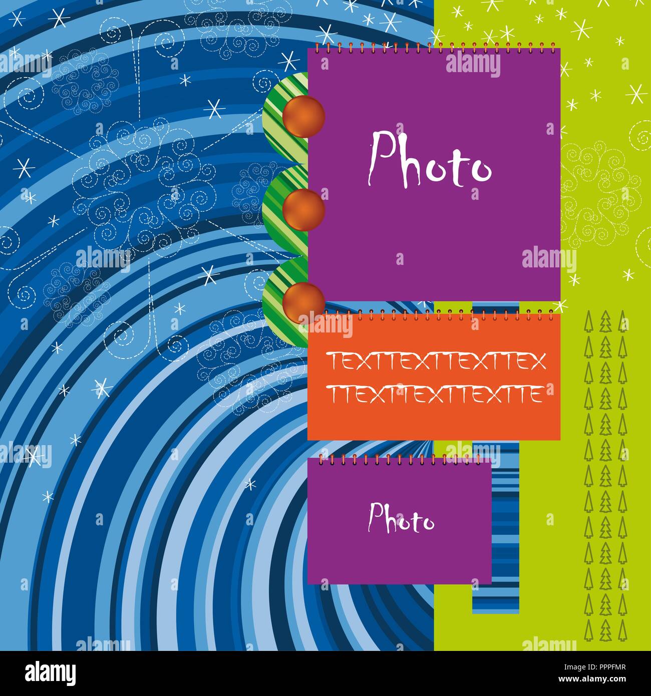 Christmas photo frame design Stock Vector Images - Alamy