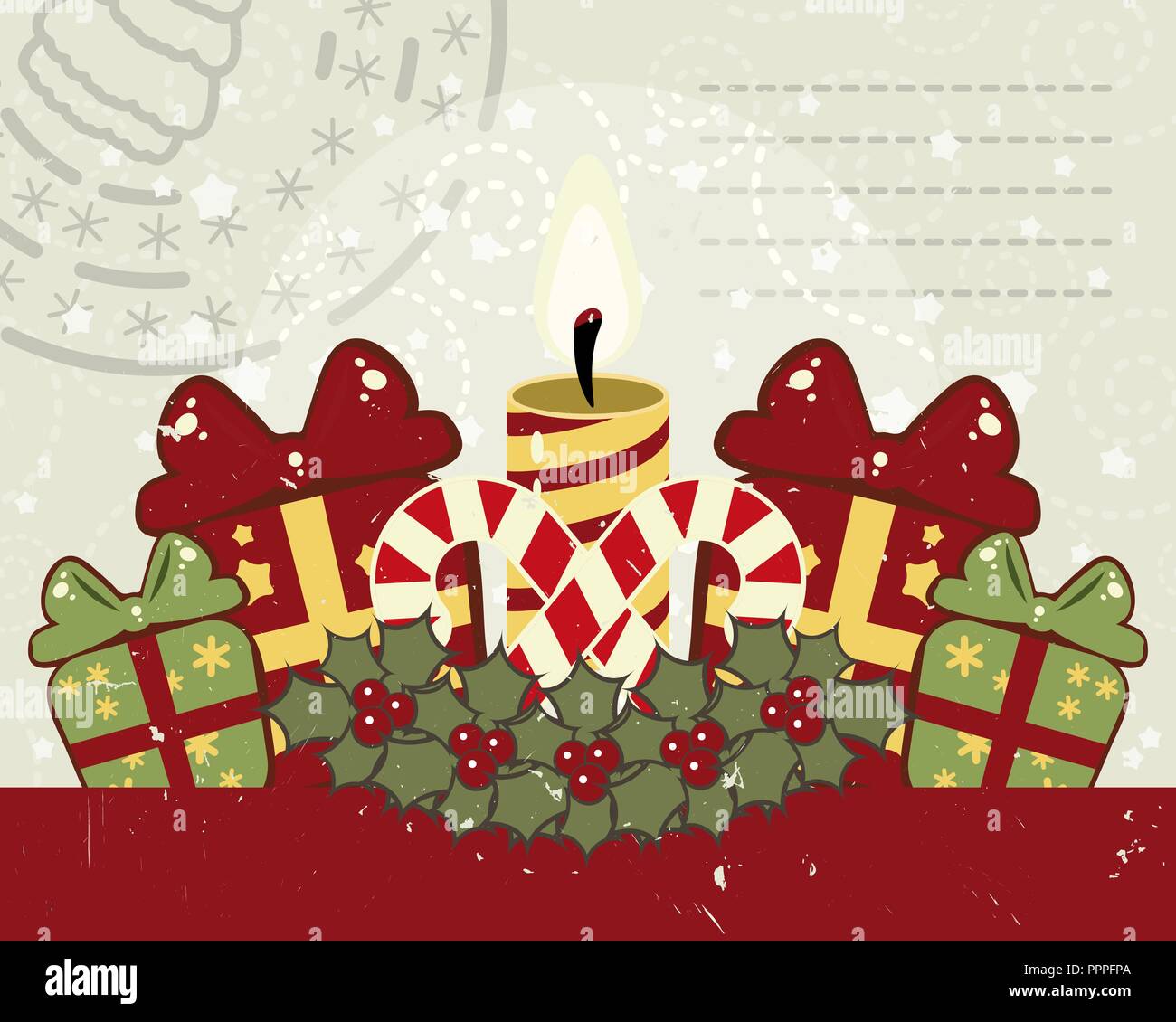 Decorative candle star design Stock Vector Images - Alamy