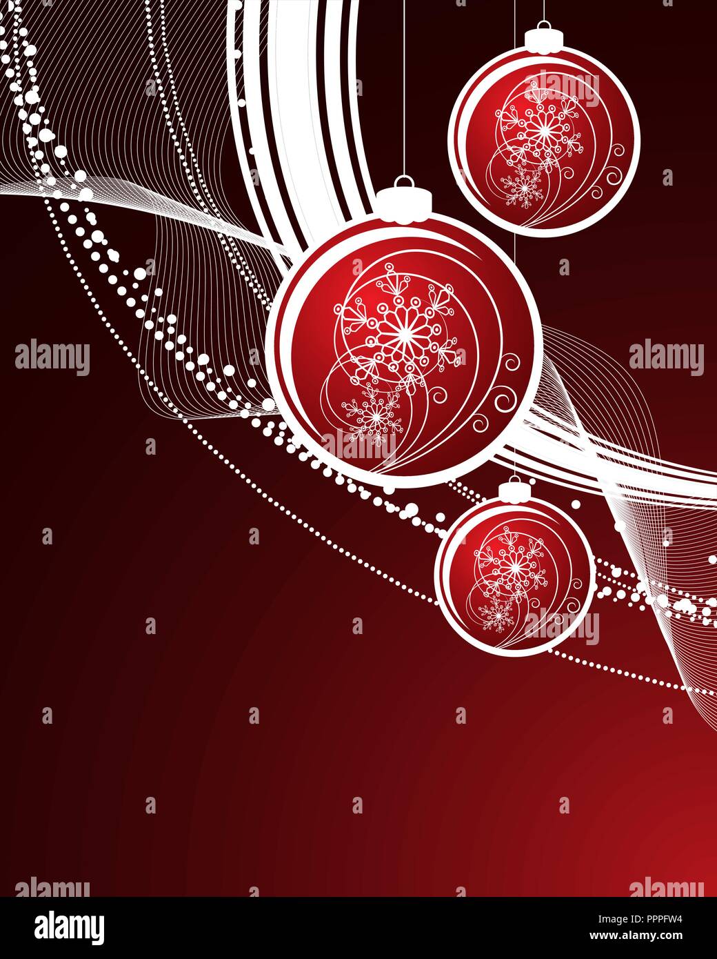 christmas balls background Stock Vector Image & Art - Alamy