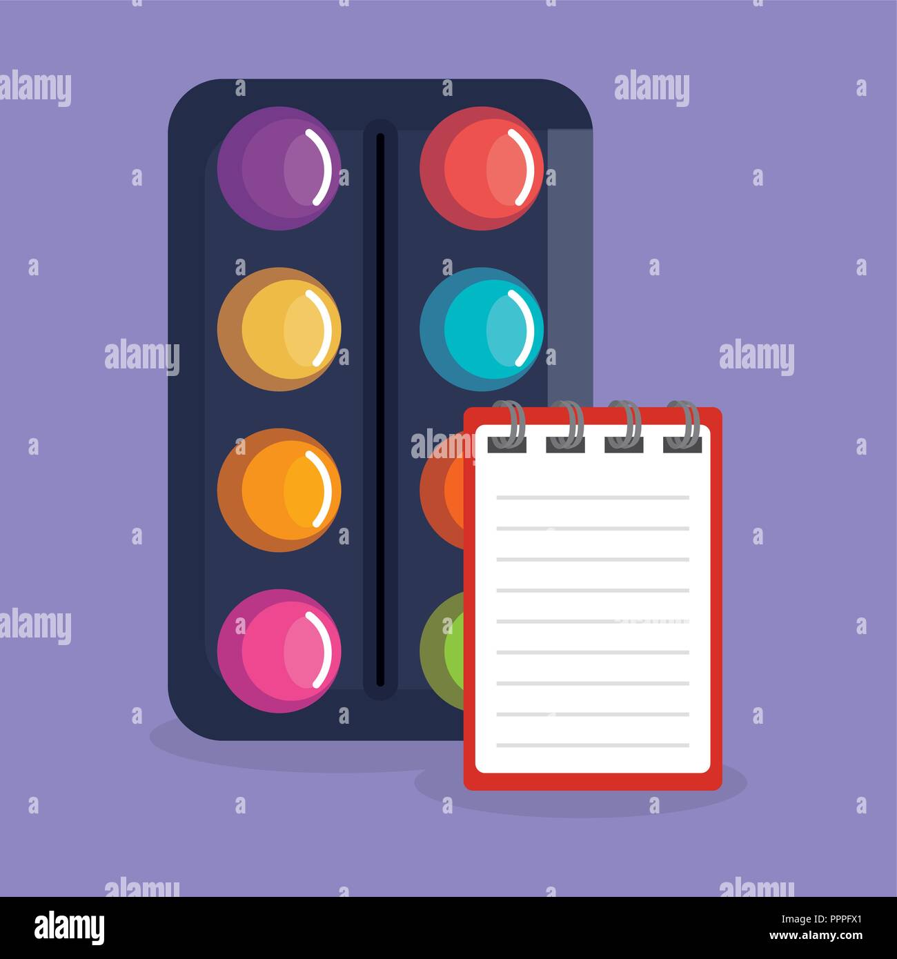 Pallette colors Stock Vector Images - Alamy