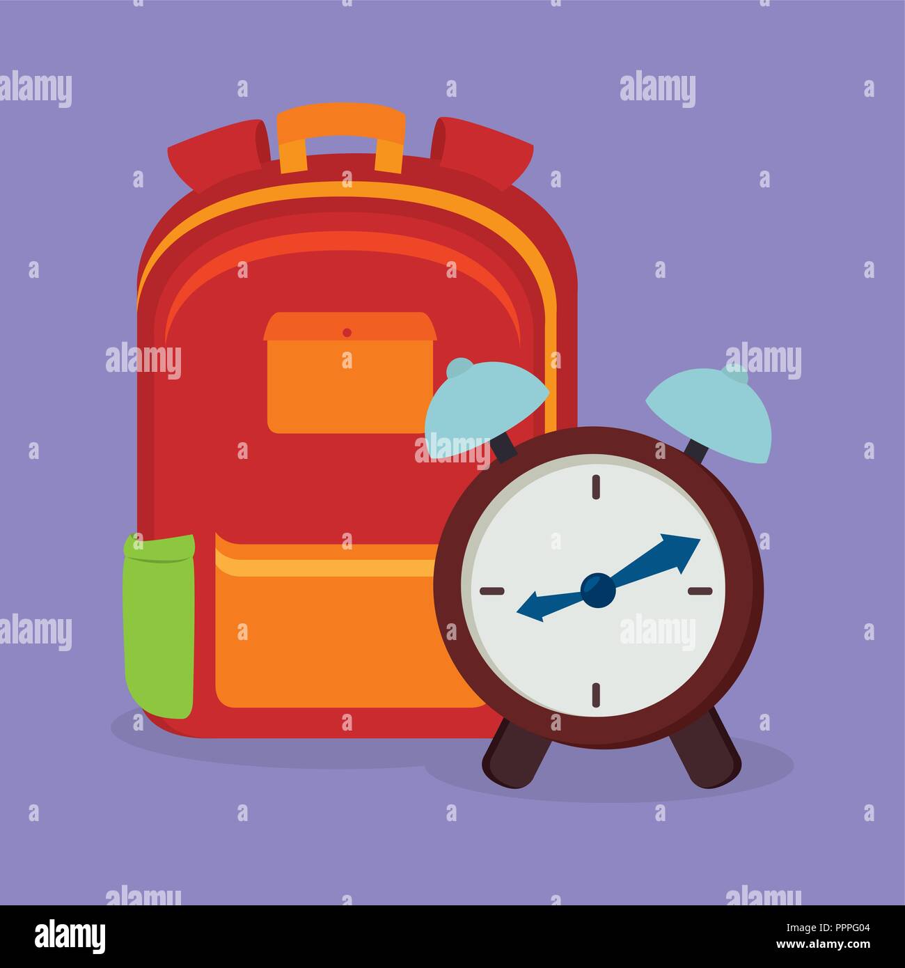Teach time clock Stock Vector Images - Alamy