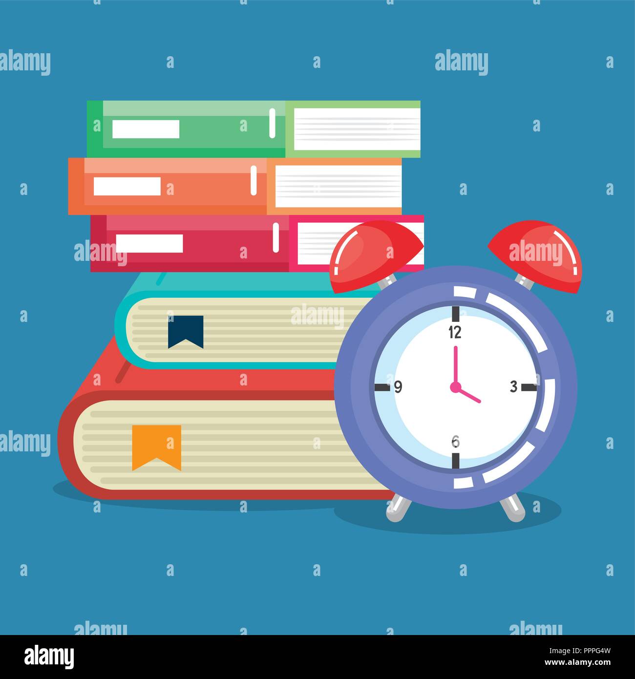 Teach time clock Stock Vector Images - Alamy