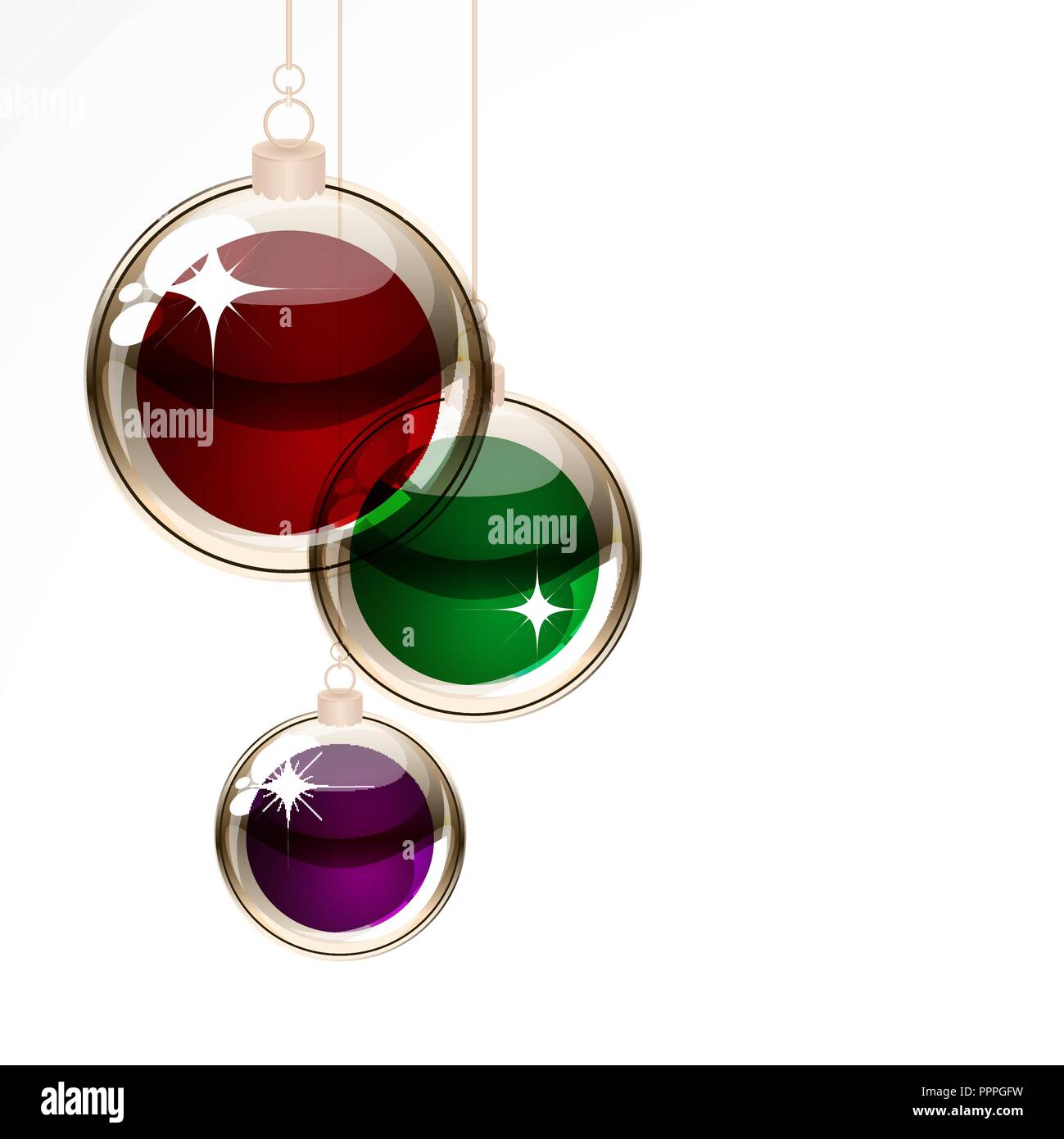 Christmas transparent balls Stock Vector Image & Art - Alamy