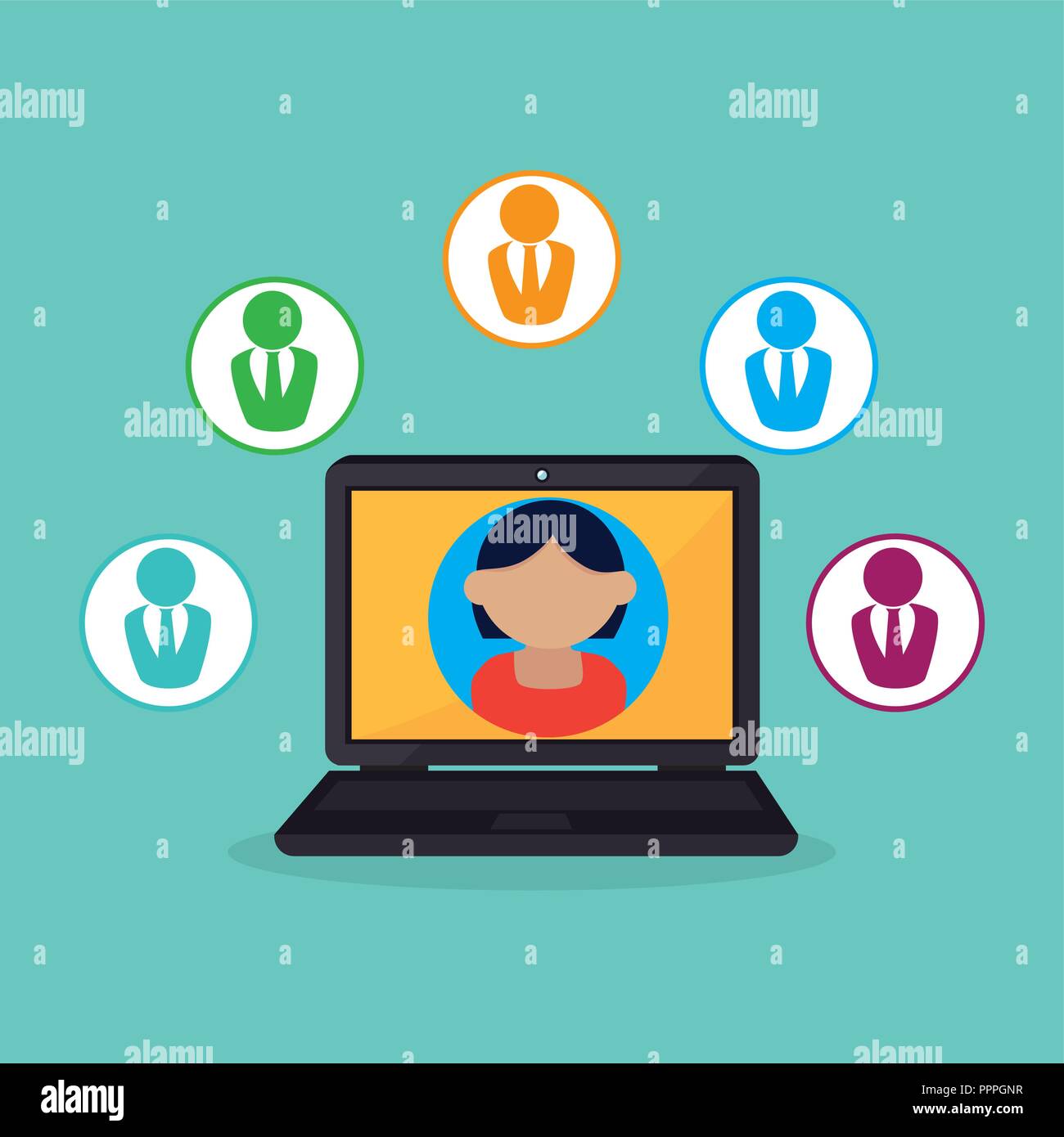 community with connect people Stock Vector Image & Art - Alamy