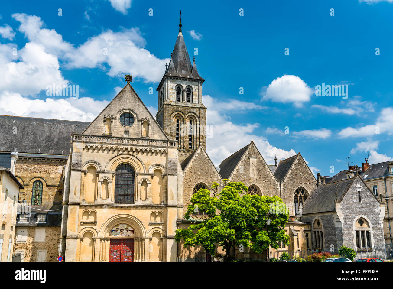 Saint Trinity Cathedral of Laval, France Stock Photo - Alamy