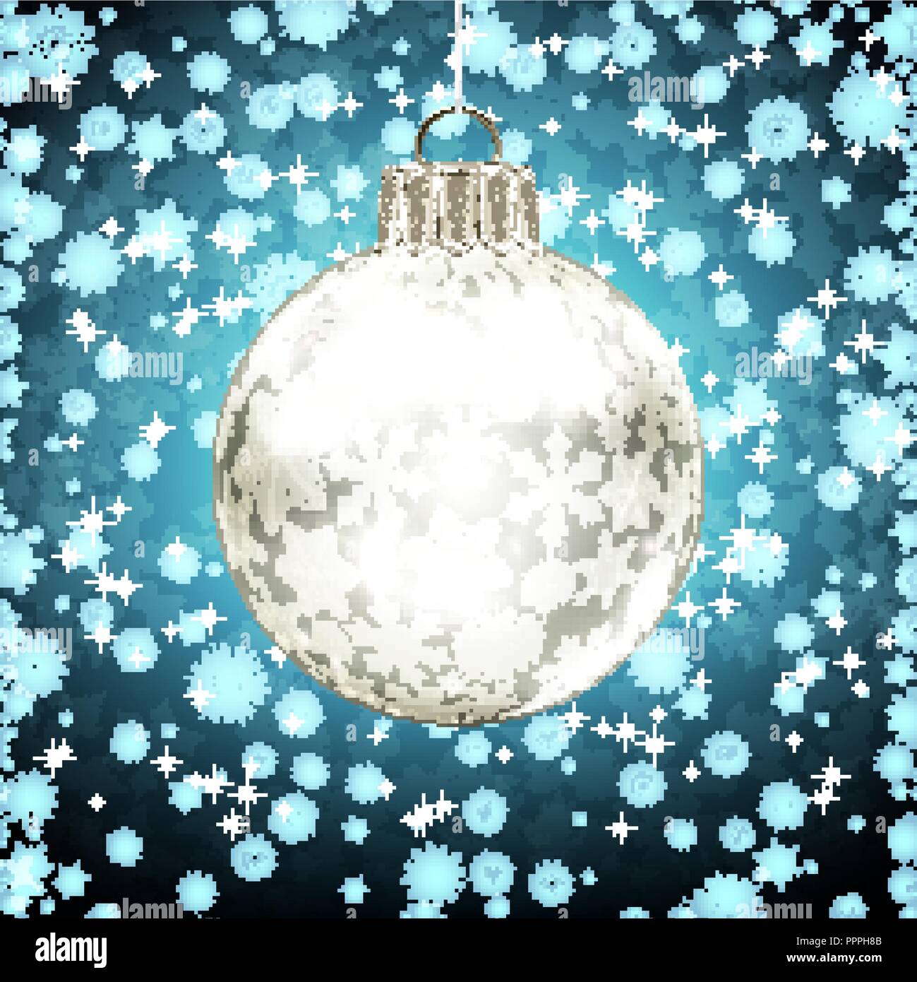Background with Christmas balls. vector illustration Stock Vector Image ...