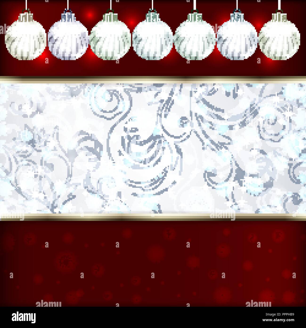 Background with Christmas balls. vector illustration Stock Vector Image ...