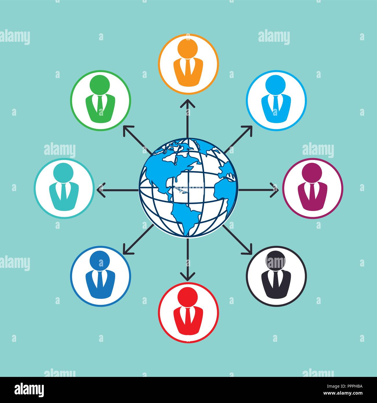 community with connect people Stock Vector Image & Art - Alamy