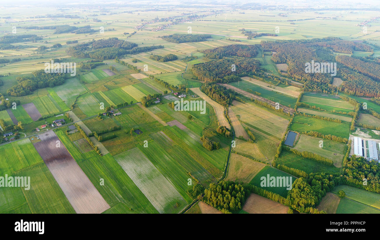 Aerial fields spring hi-res stock photography and images - Alamy