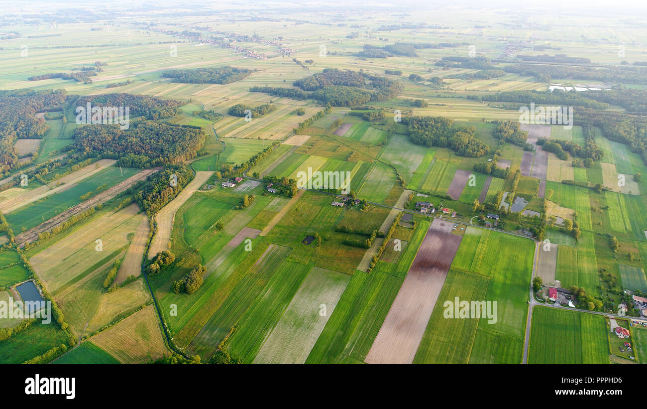 Aerial fields spring hi-res stock photography and images - Alamy