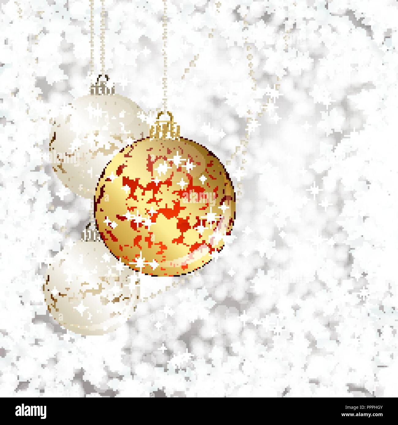 Background with Christmas balls. vector illustration Stock Vector Image ...