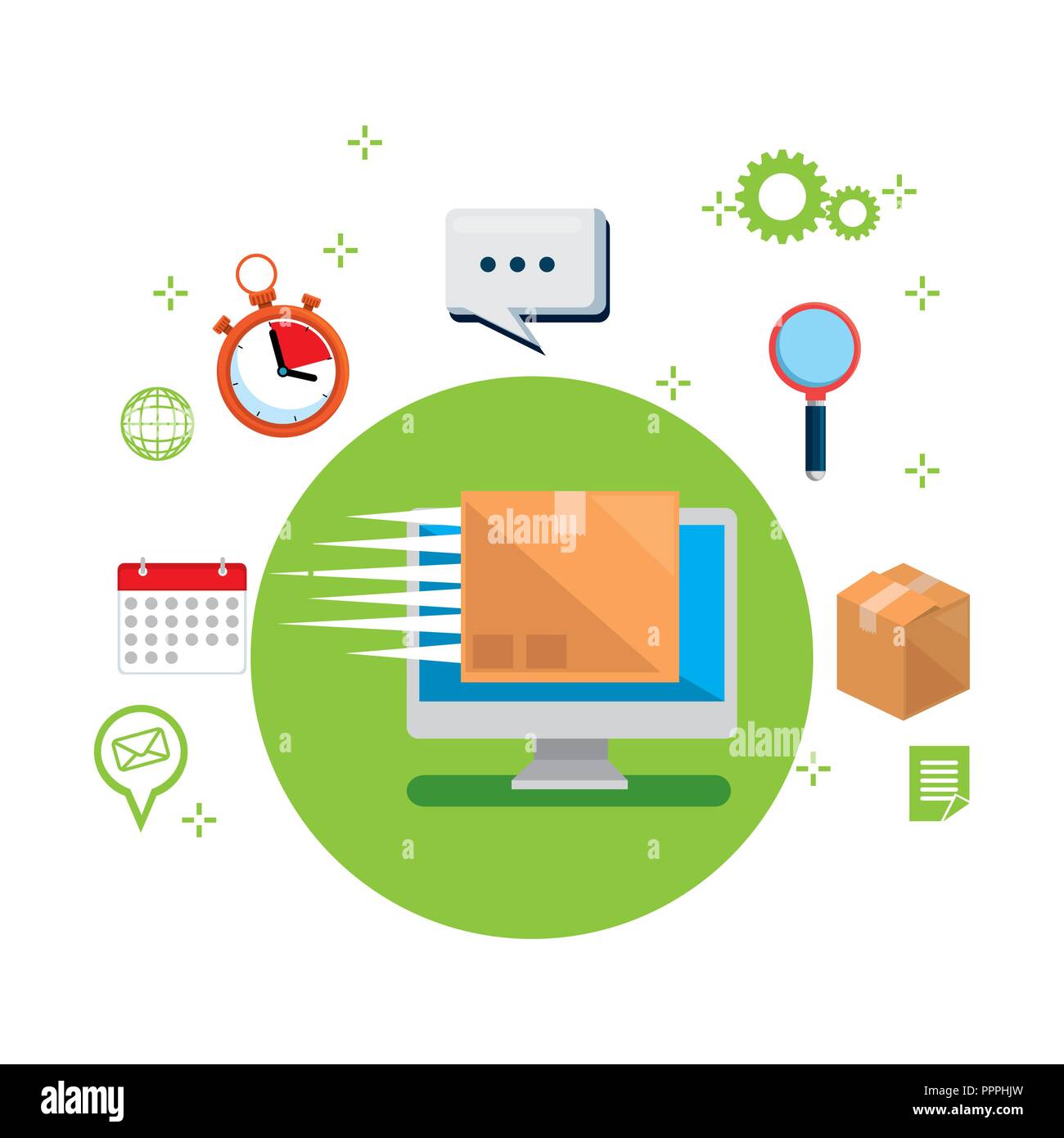 Delivering speech Stock Vector Images - Alamy