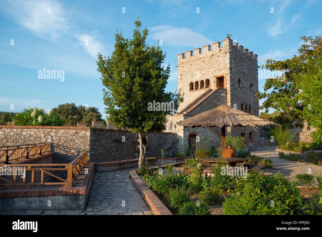 Venetian castle, National Park, Butrint, Saranda, Albania Stock Photo ...