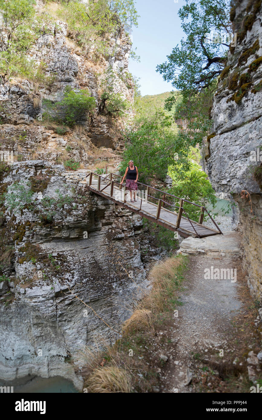 Canyon Ura e Zaberzanit, Osum canyon, river Osum, Albania Stock Photo ... Canyon Ura e Zaberzanit, Osum canyon, river Osum, Albania Stock Photo ...