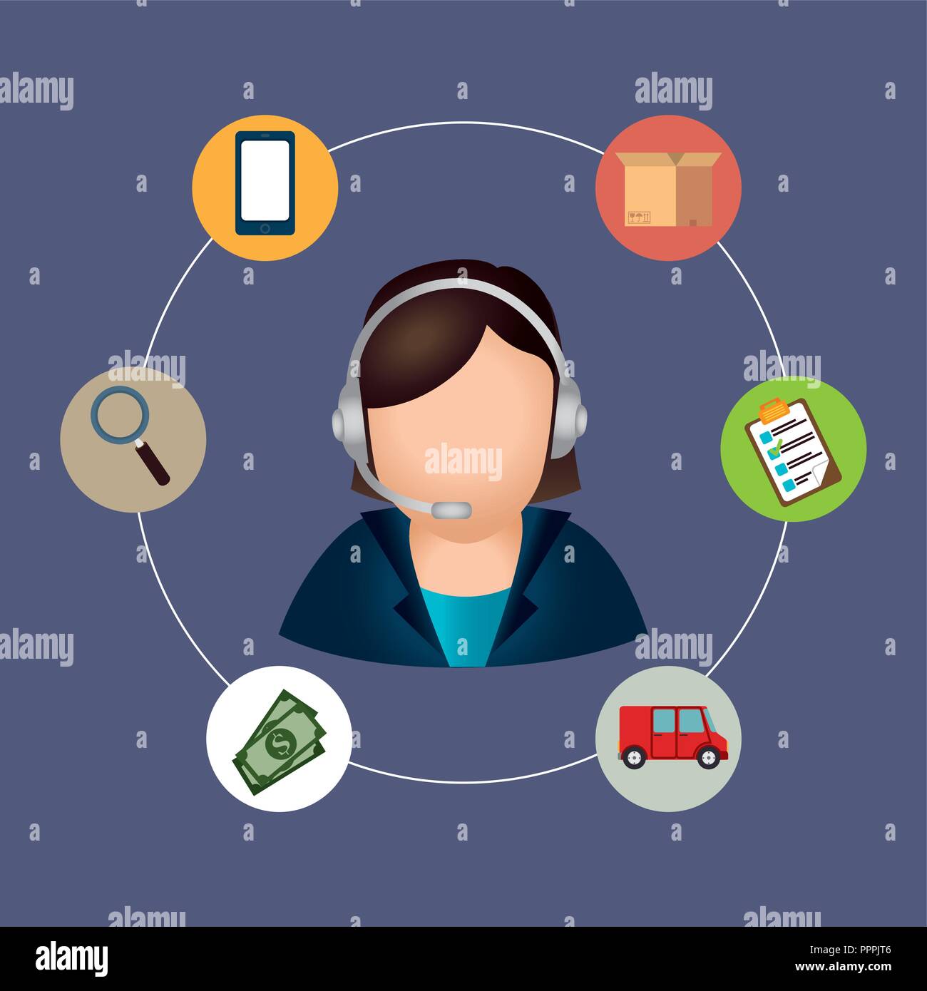 Parcel distribution center Stock Vector Images - Alamy