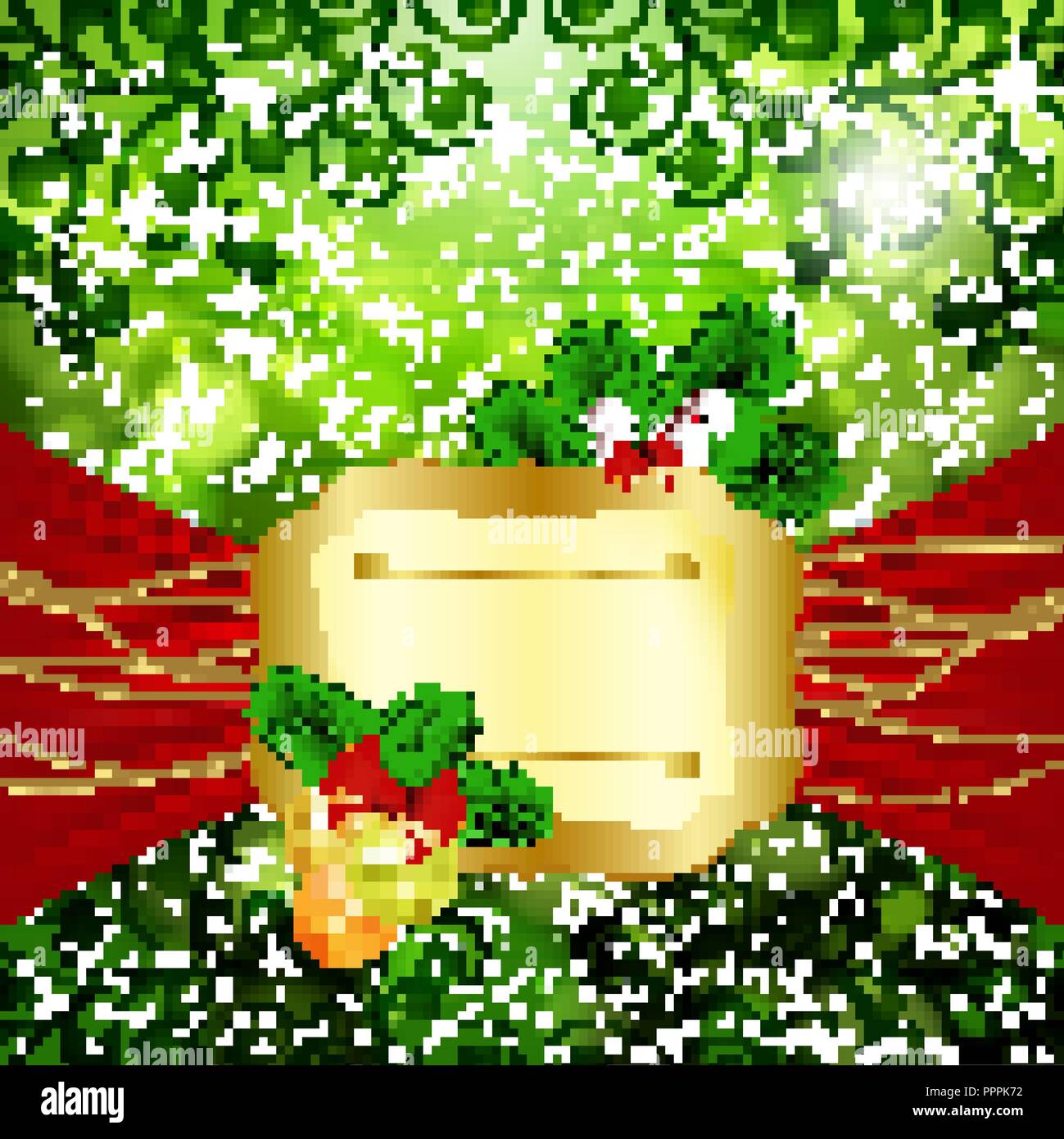 Christmas bright background with place for text. Vector illustration ...